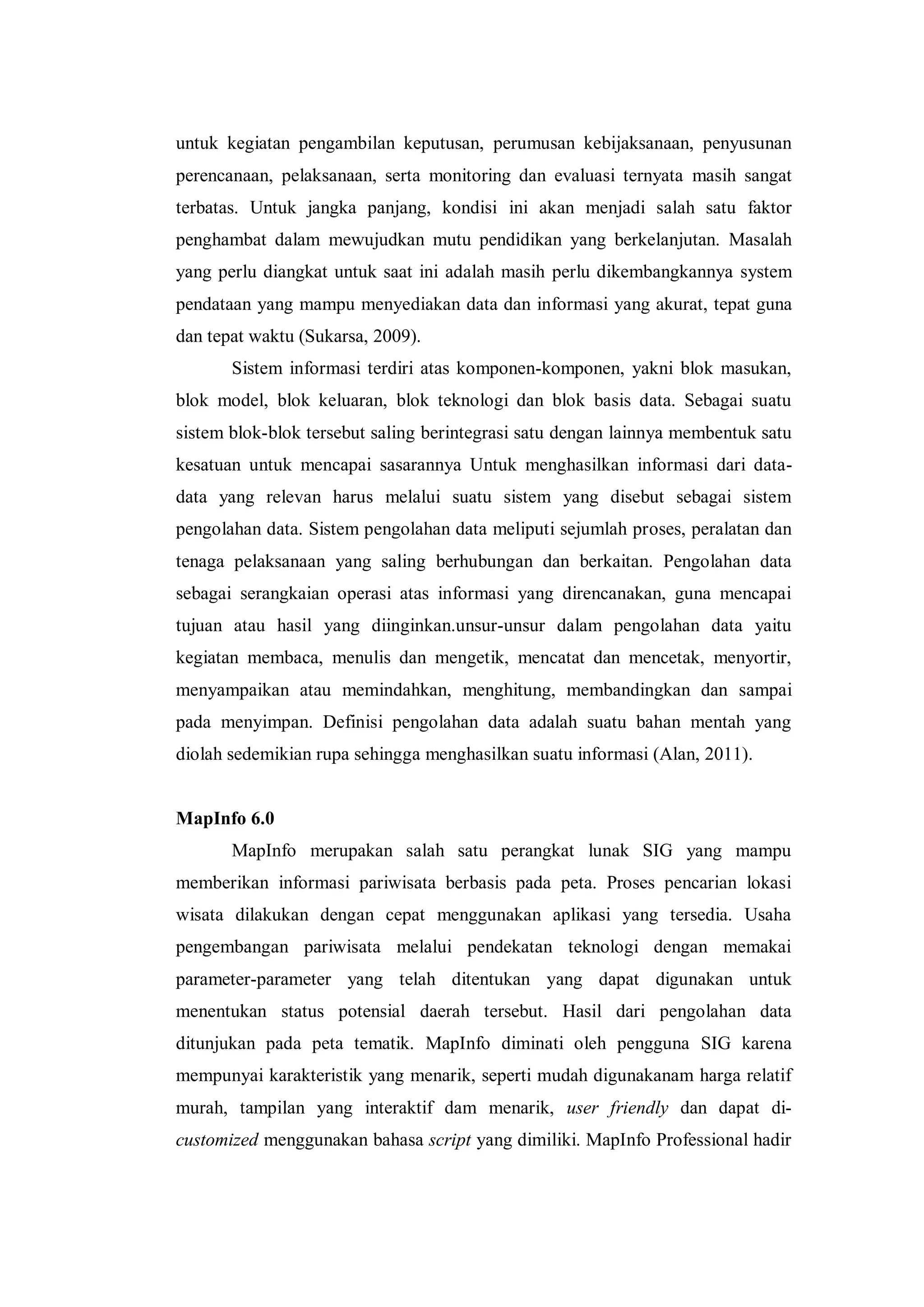 DIGITASI PETA JAWA BARAT DENGAN MENGGUNAKAN MapInfo 6.0 | PDF