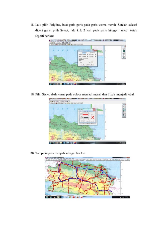 DIGITASI PETA JAWA BARAT DENGAN MENGGUNAKAN MapInfo 6.0 | PDF