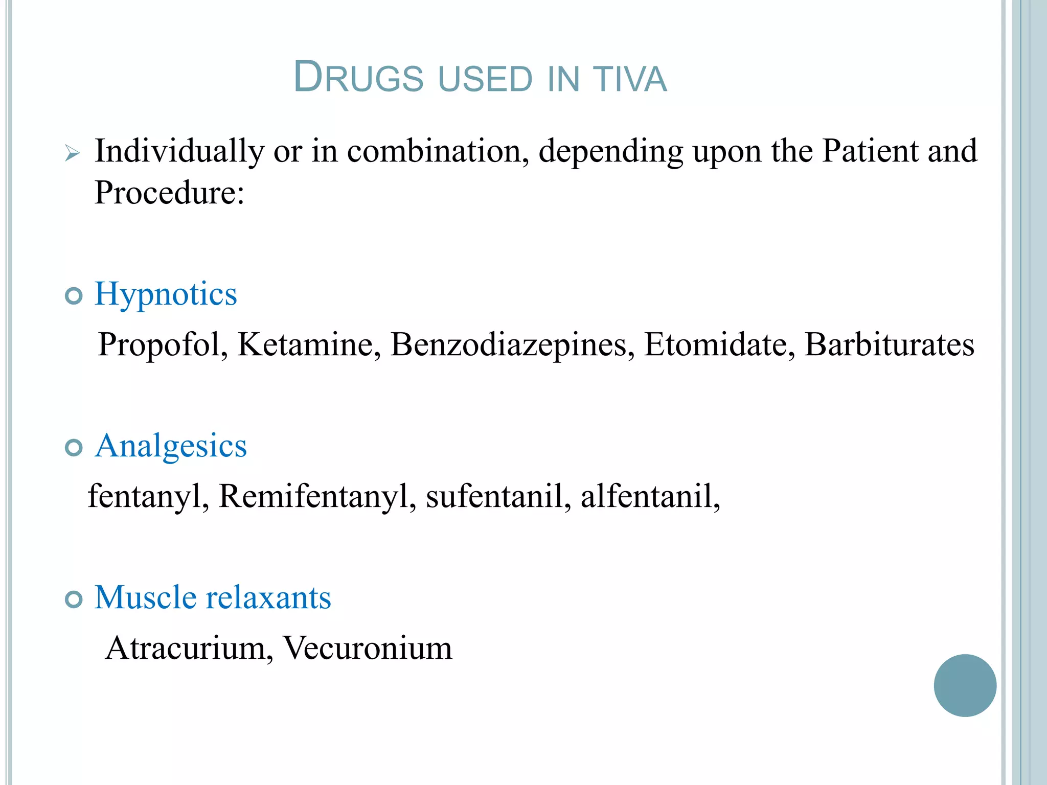 Total Intravenous Anaesthesia | PPTX