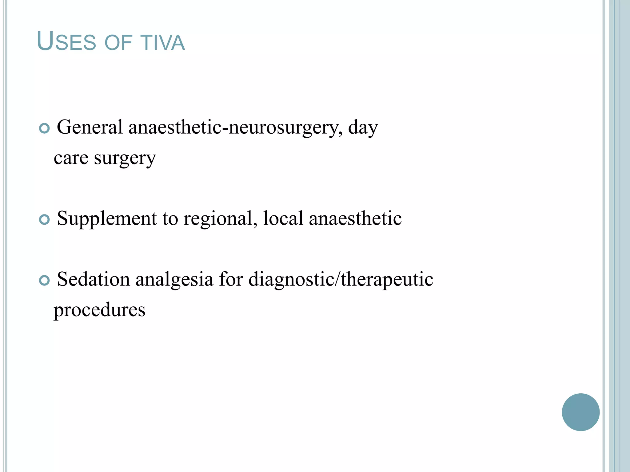Total Intravenous Anaesthesia | PPTX