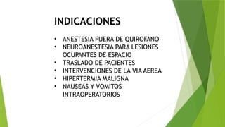Anestesia total intravenosa ( anestesia tiva) | PPTX