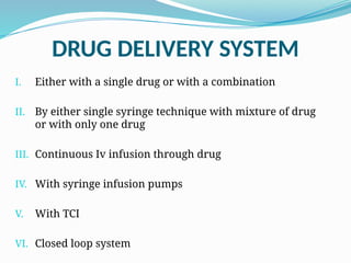 tiva total anaesthesia through iv monitord anaesthesia | PPTX