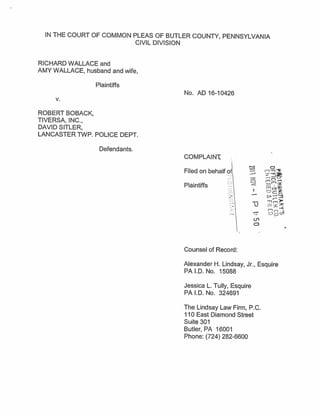 Tiversa, Robert Boback, Lancaster Police and David Sitler sued by ...