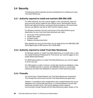 Tivoli data warehouse version 1.3 planning and implementation sg246343 ...