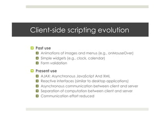 Client side scripting | PDF