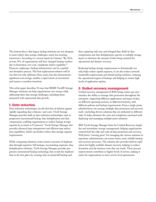 Ten ways to save money with Tivoli Storage Manager | PDF