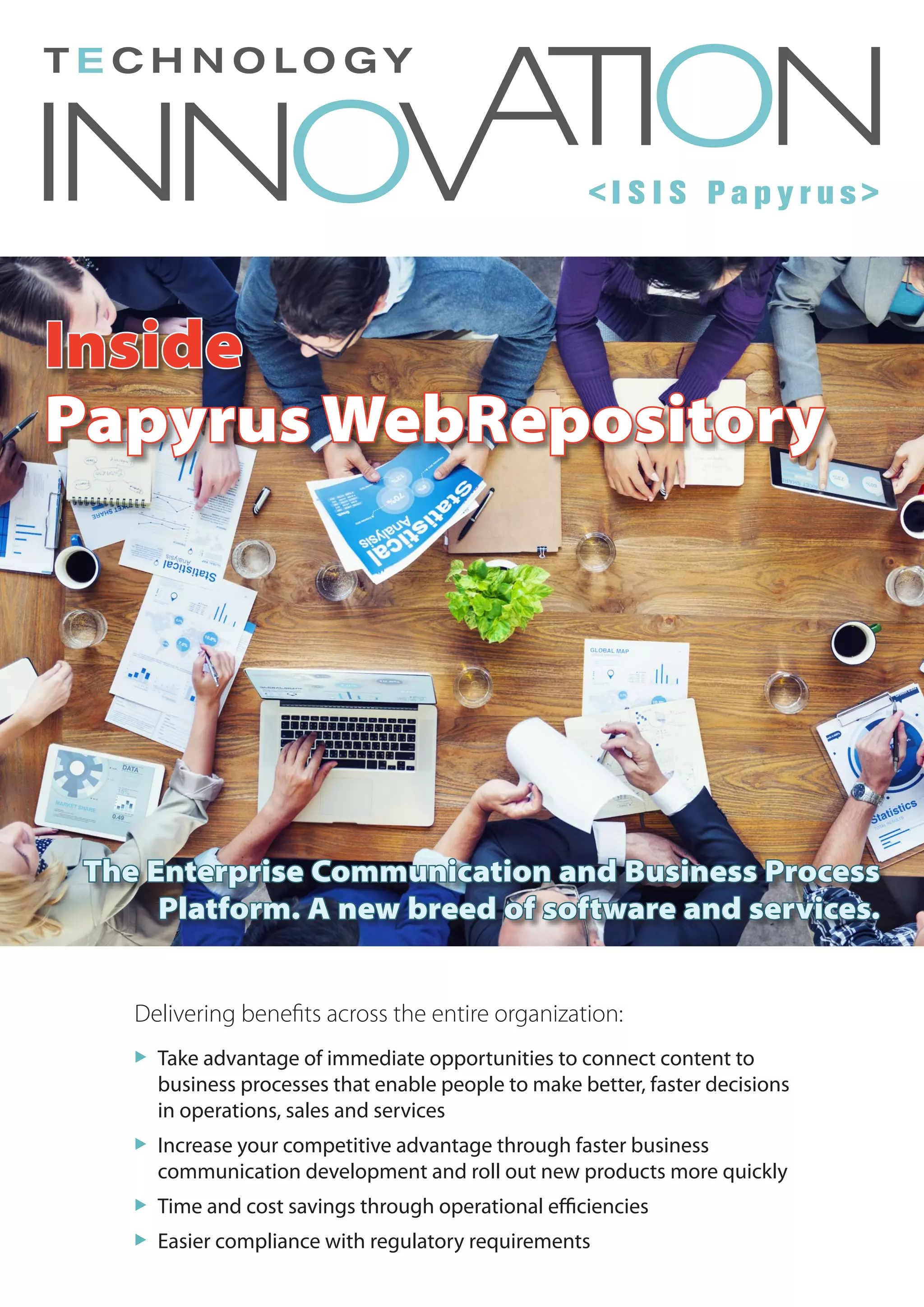 Inside Papyrus Webrepository - Technology Innovation Brochure by ISIS ...