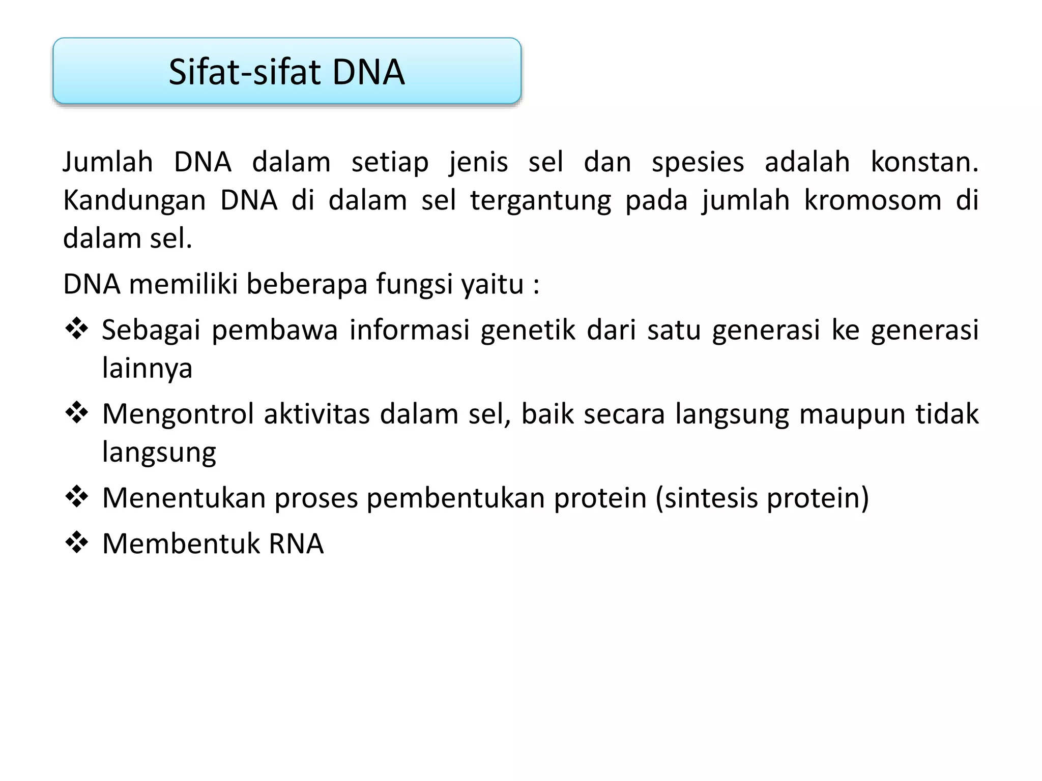 DNA (Asam Deoksiribonukleat) - Biomolekul | PPTX