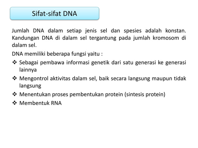 Dna Asam Deoksiribonukleat Biomolekul Ppt