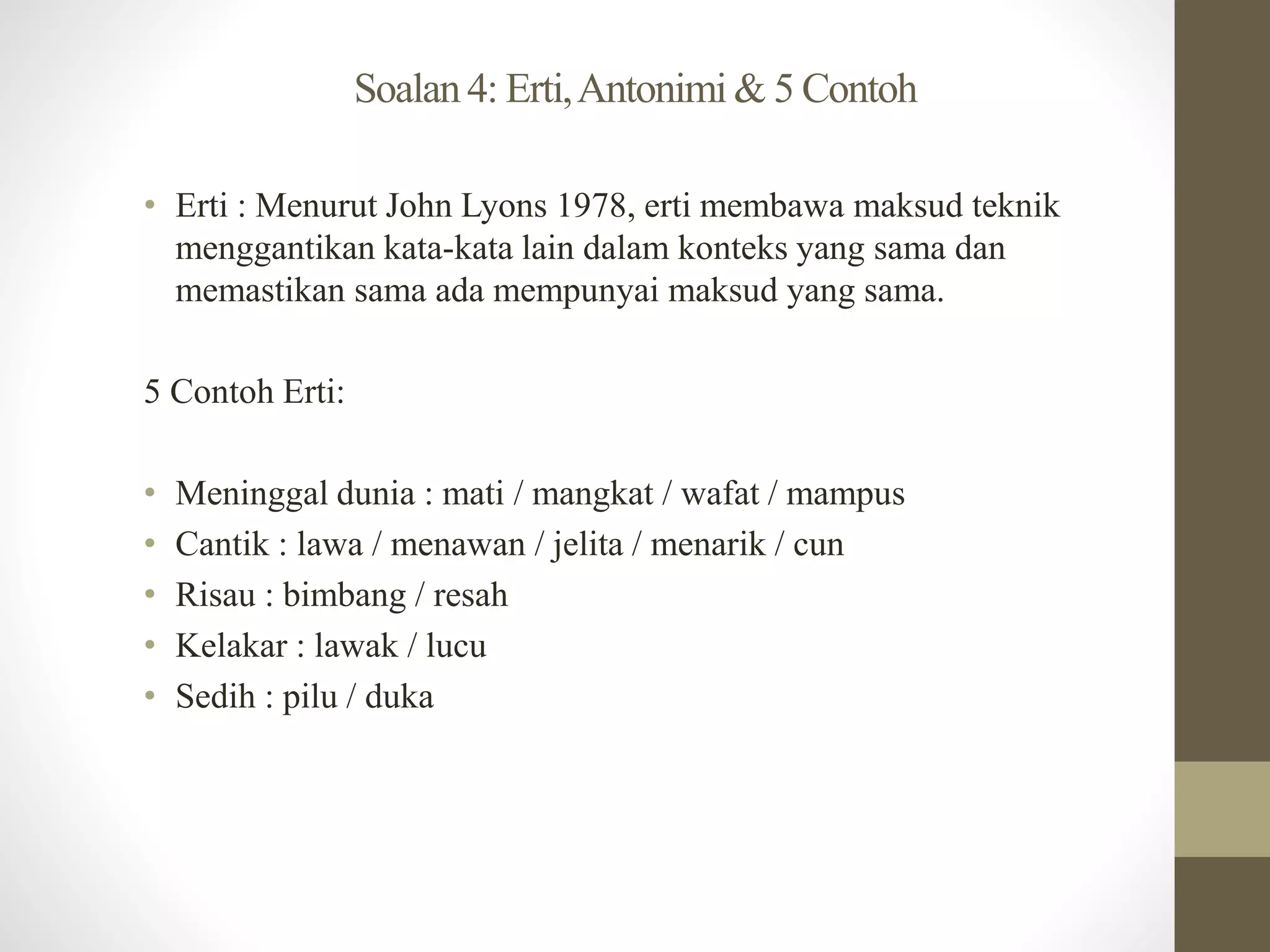 Erti dan Rujukan (Semantik & Pragmatik) | PPTX