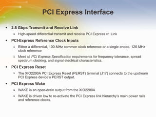 XIO2200A PCI Express to 1394a Chip | PPT | Computer Peripherals | Computing