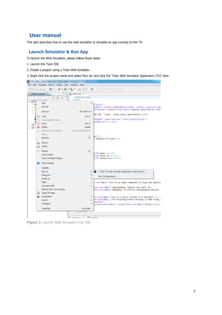 Tizen-based Samsung TV Web Simulator | PDF