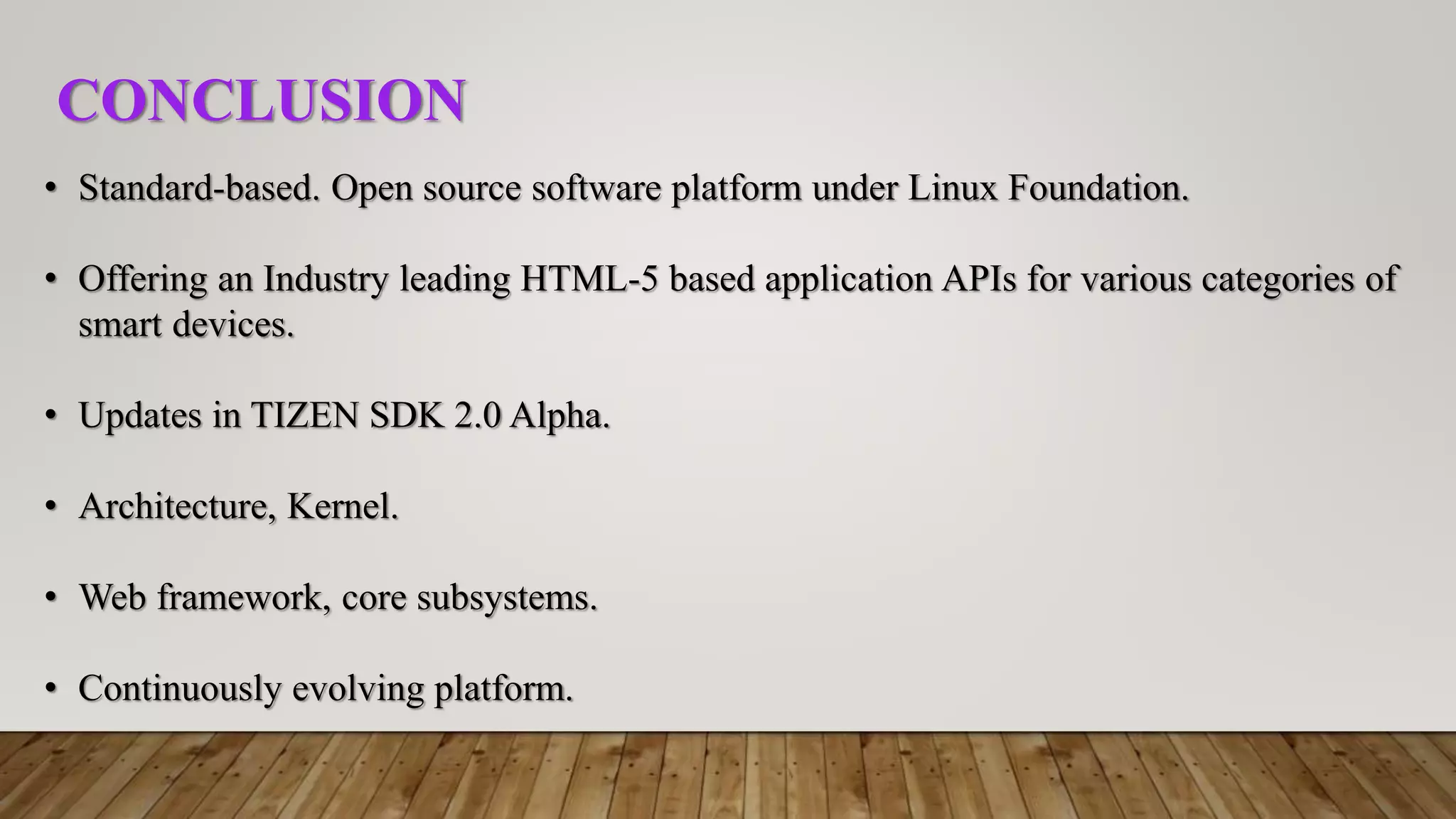 Tizen os | PPTX | Operating Systems | Computer Software and Applications