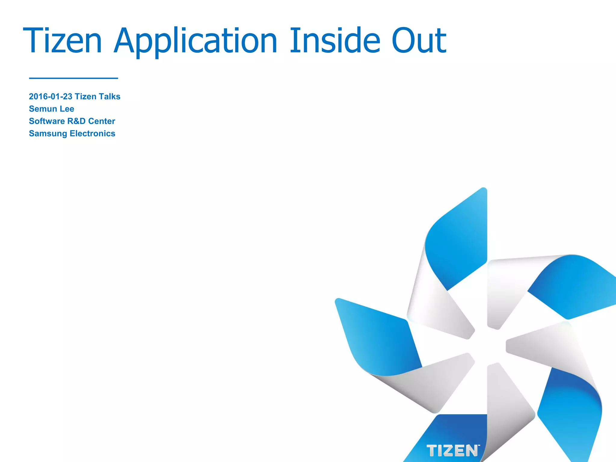 Tizen application inside out | PDF