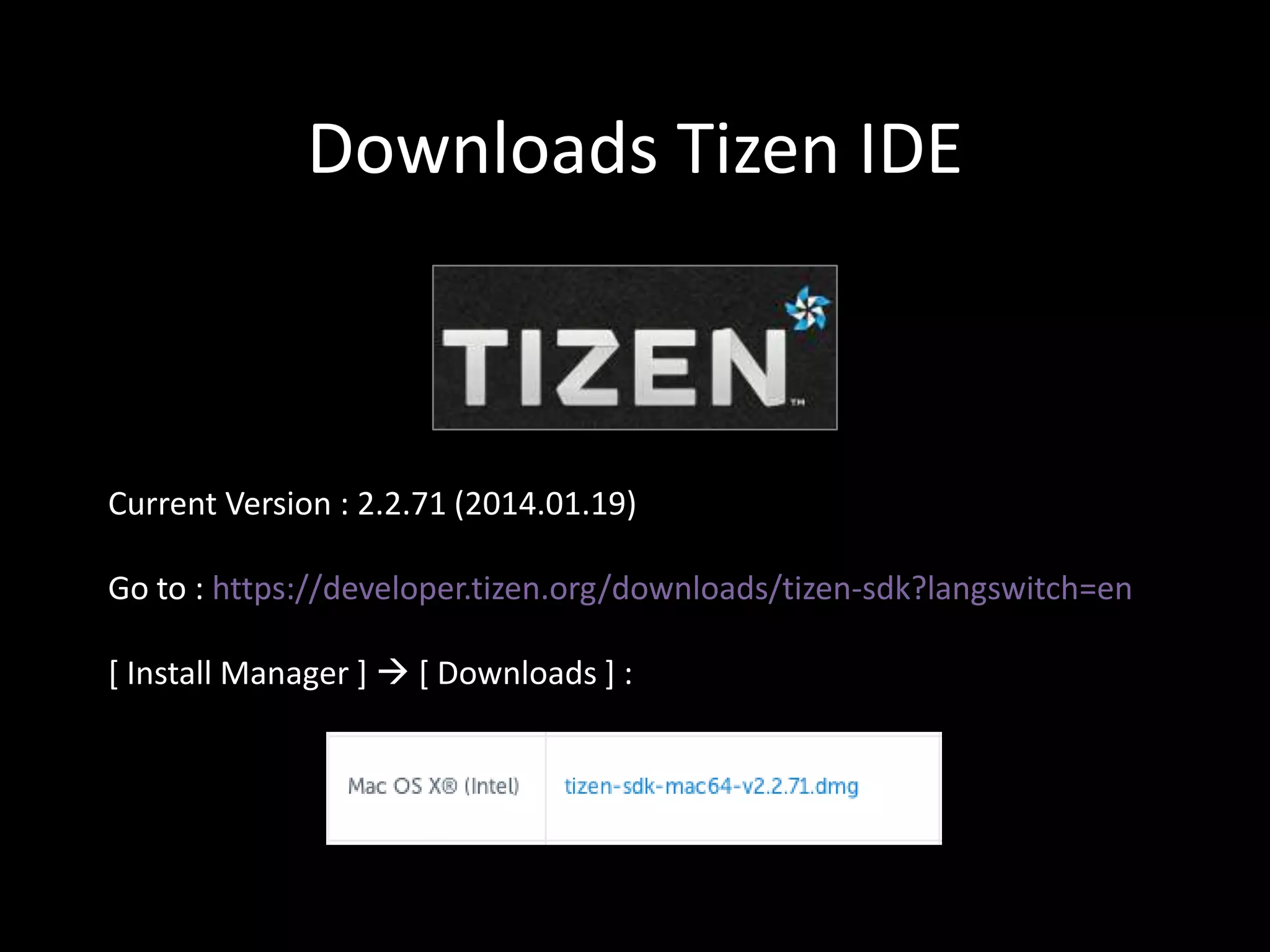 Tizen installation guide for OSX | PPT