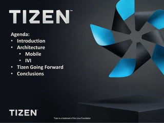 Tizen introduction & architecture | PPT