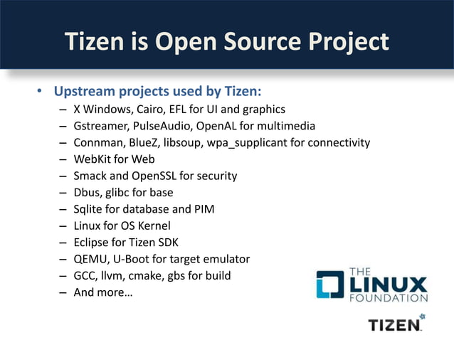 Tizen introduction & architecture | PPT