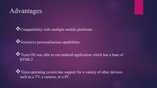 Tizen operating system seminar ppt | PPTX | Operating Systems | Computer Software and Applications