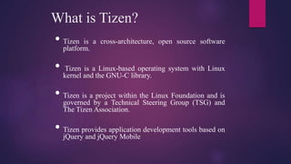 Tizen operating system seminar ppt | PPTX | Operating Systems ...