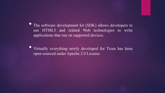 Tizen operating system seminar ppt | PPTX | Operating Systems | Computer Software and Applications