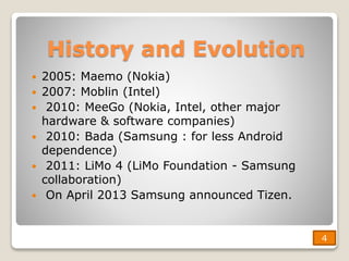 Tizen OS | PPTX | Operating Systems | Computer Software and Applications