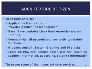 Tizen Operating System For Mobiles | PPTX