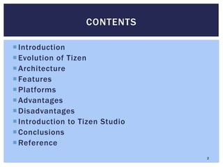 Tizen Operating System For Mobiles | PPTX