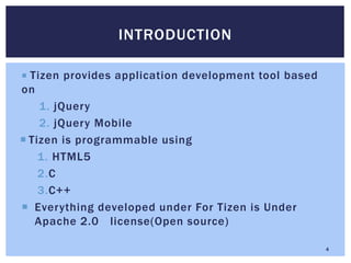 Tizen Operating System For Mobiles | PPTX