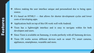 Tizen presentation | PPTX