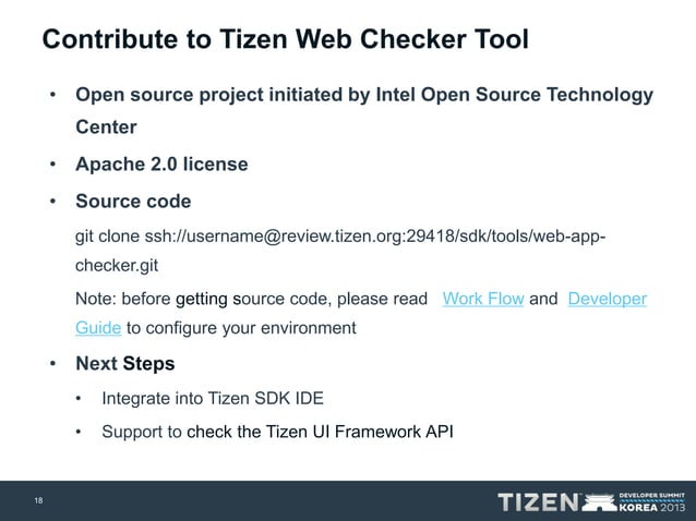 Tizen Web Application Checker | PPT