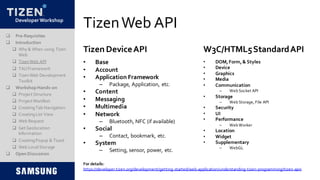 Samsung Indonesia: Tizen Web Apps | PPT