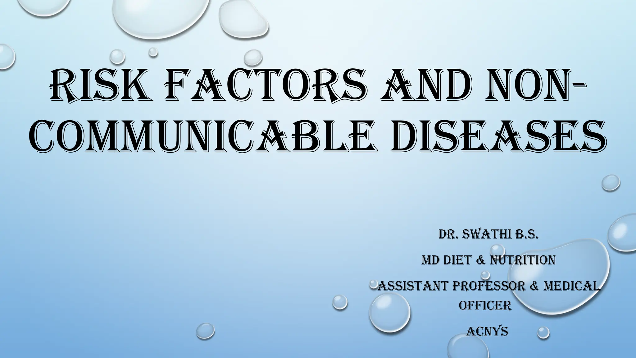Risk factors and non-communicable diseases.pptx
