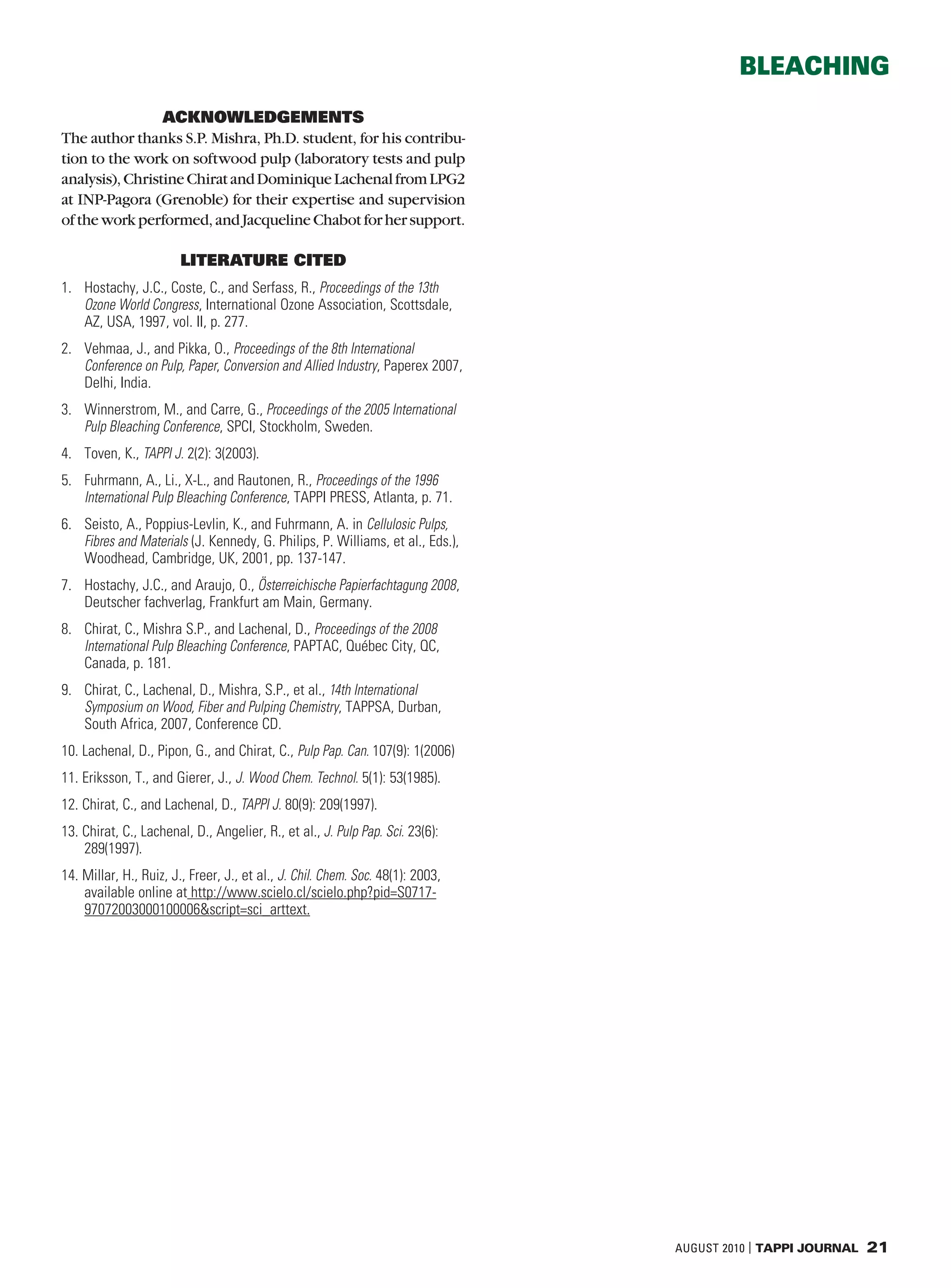 Ozone enhanced bleaching of softwood kraft pulps | PDF