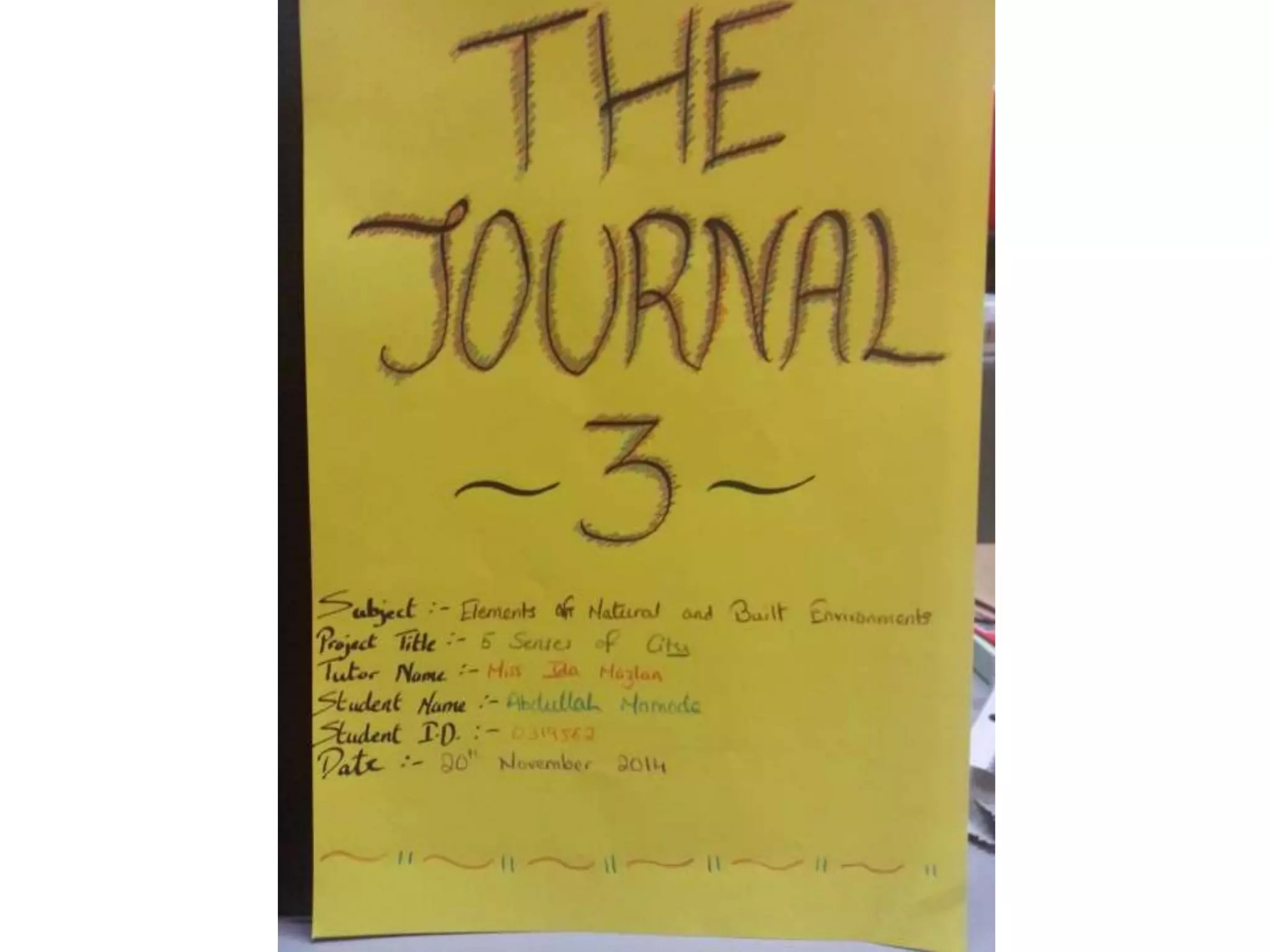 The Journal 3 | PPTX