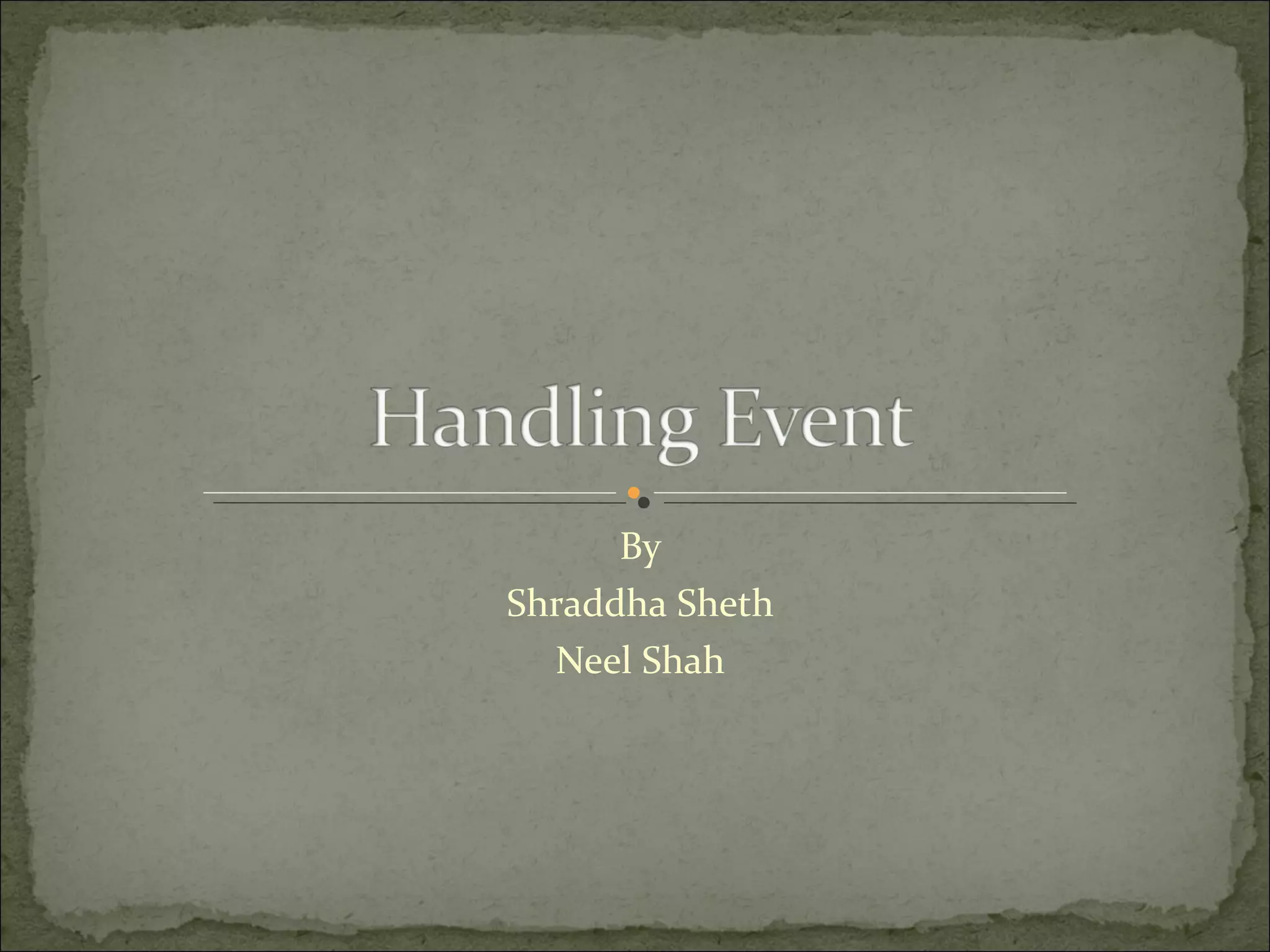 Java Event Handling | PPT