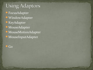 Java Event Handling | PPT