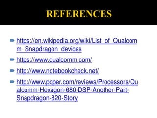 Qualcomm Snapdragon Processor | PPTX | Computing | Technology & Computing