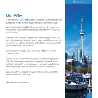 TJC Group - company brochure | PDF | IT and Internet Support | Internet