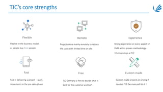 Corporate presentation TJC Group - SAP Partner | PPT