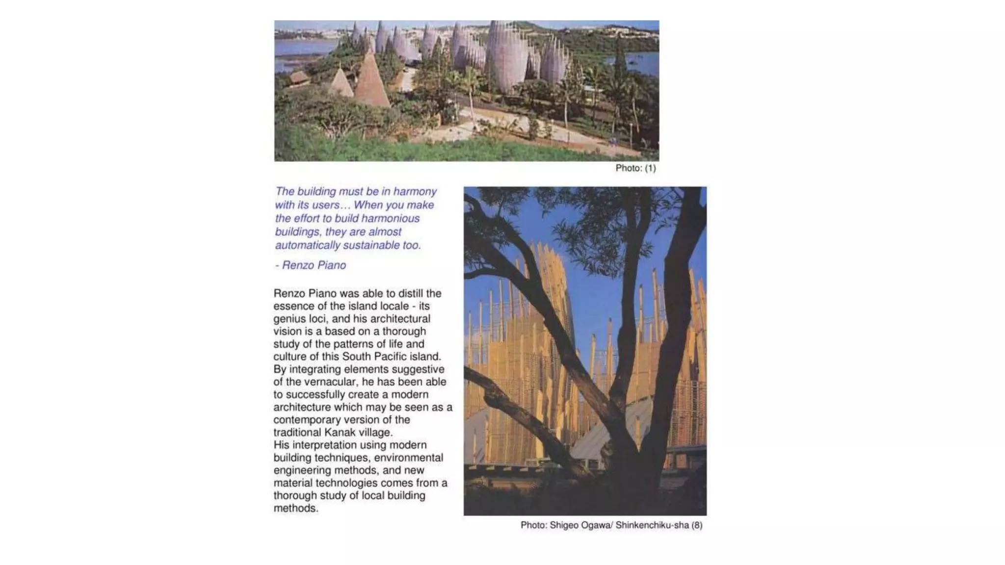 Jean Marie Tjibaou Cultural Center case study | PPTX