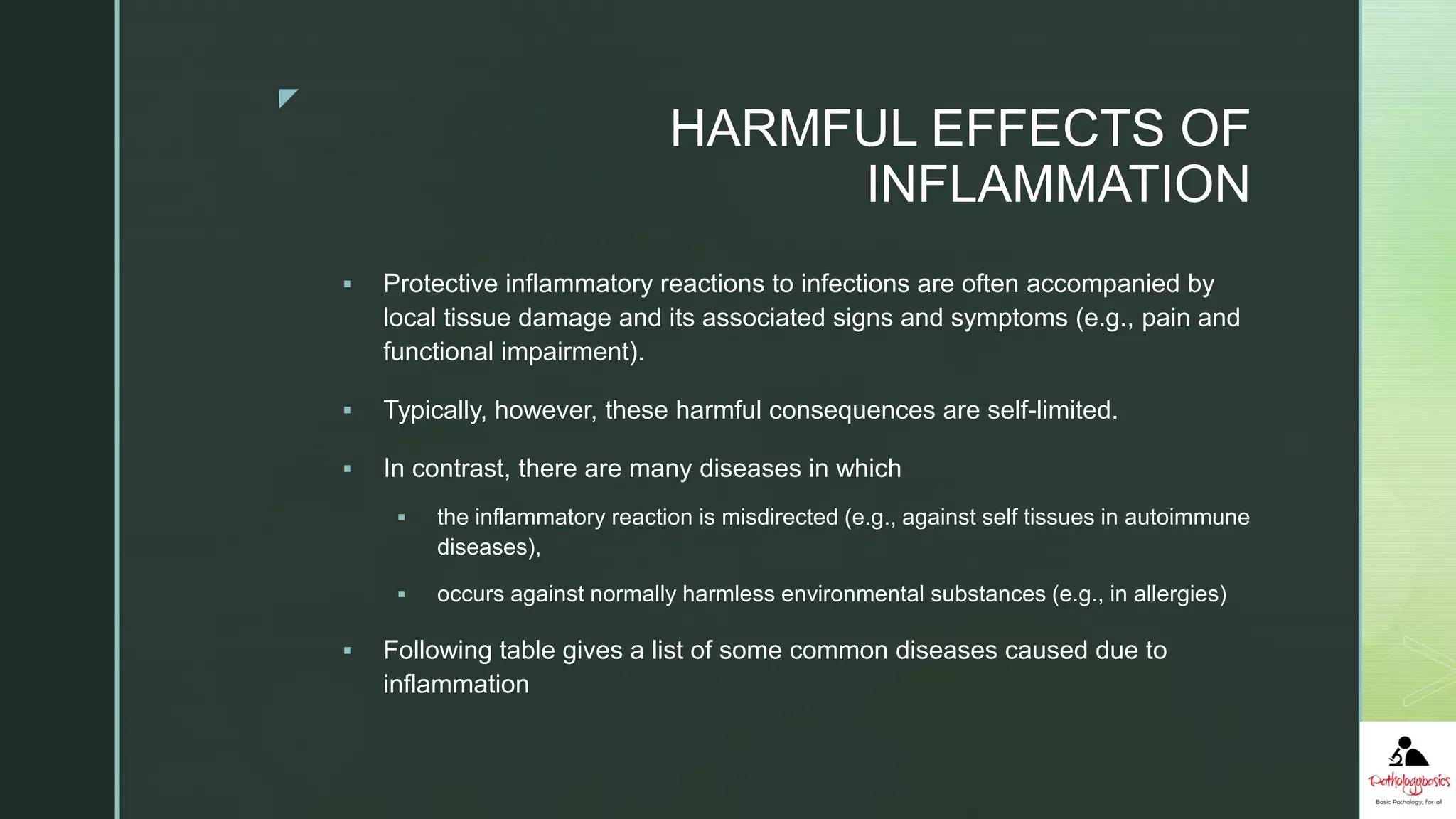 Ch 3 inflammation and repair | PPTX