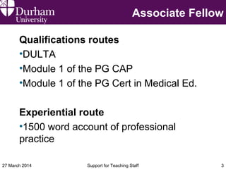 Support for Teaching Staff | PPT