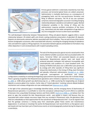 Neoproterozoic glacial epochs – Snowball Earth, or limited glaciation ...