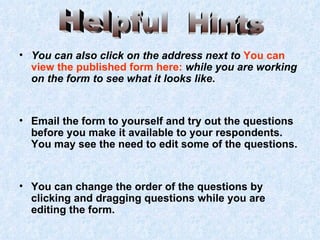 A Guide To Working With Google Forms | PPT