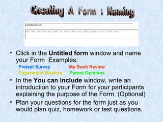 A Guide To Working With Google Forms | PPT