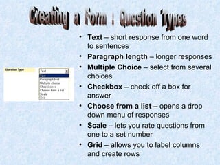 A Guide To Working With Google Forms | PPT