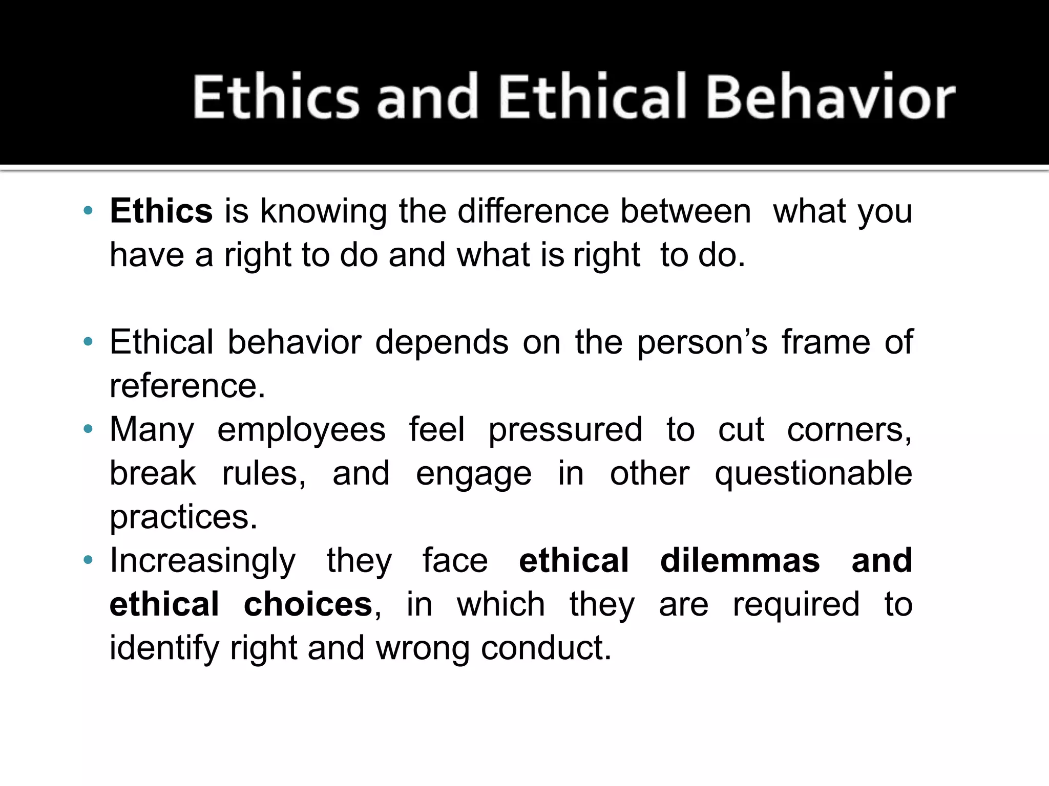 Organization Culture and Ethics | PPTX
