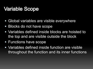 The JavaScript Programming Language | PPTX