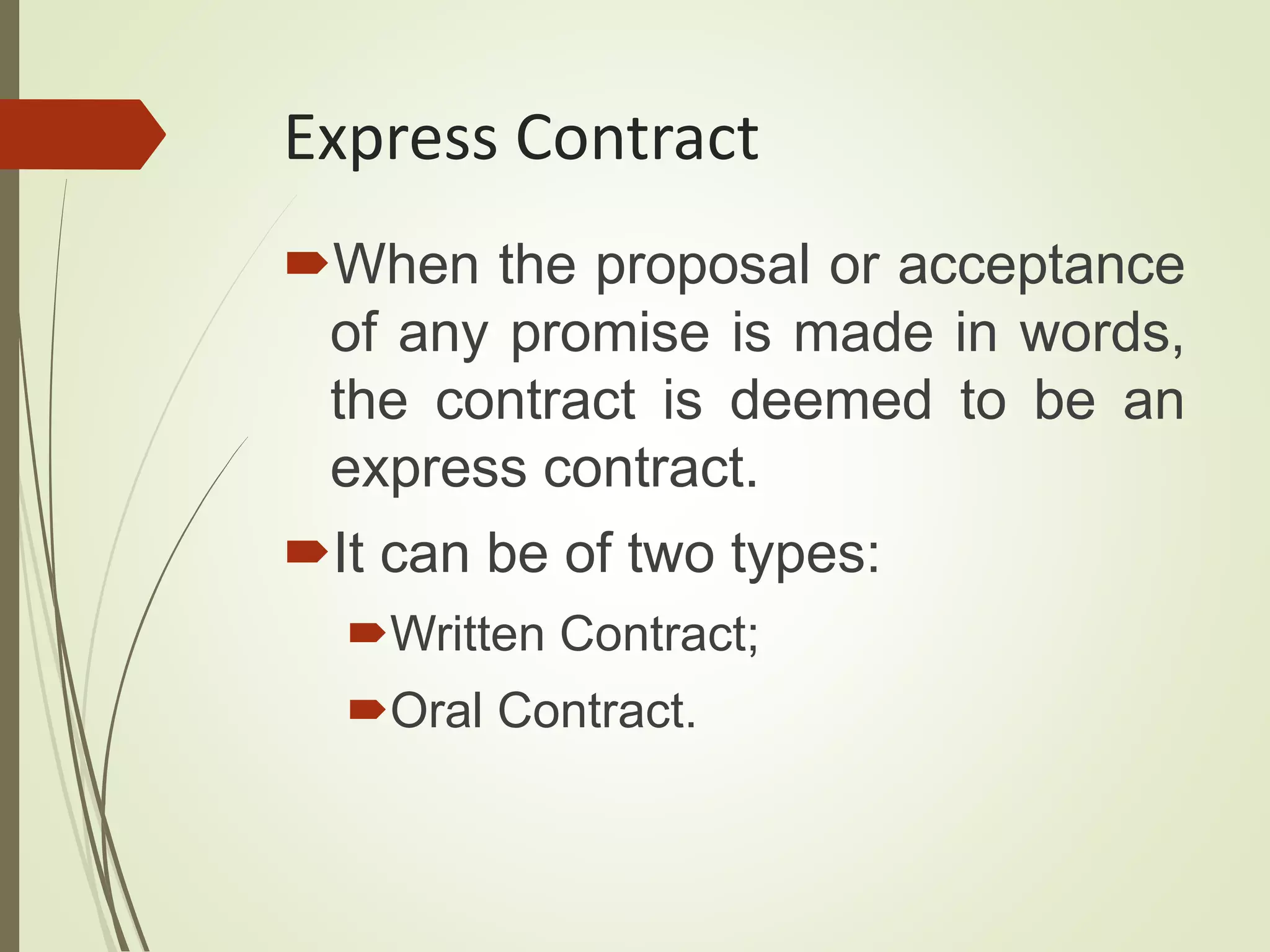 Classification of Contract | PPTX