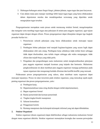 Tjuan dan fungsi manajemen dalam organisasi | DOC